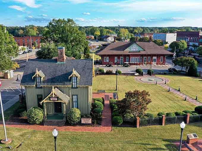 Victorian architecture and manicured lawns create a picture-perfect setting for leisurely retirement afternoon strolls.