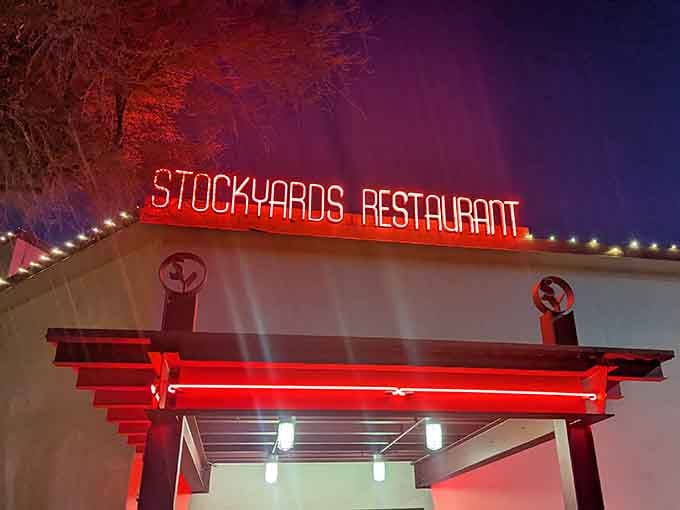 The crimson glow and festive lights create an atmosphere where every meal feels like a celebration worth remembering.