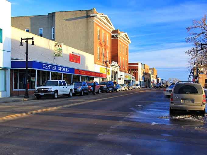 Empty streets on quiet mornings hold the promise of friendly faces appearing once the coffee's brewed.