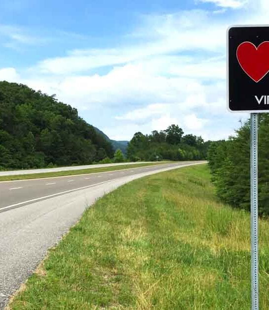 beautiful road sign virginia ftr