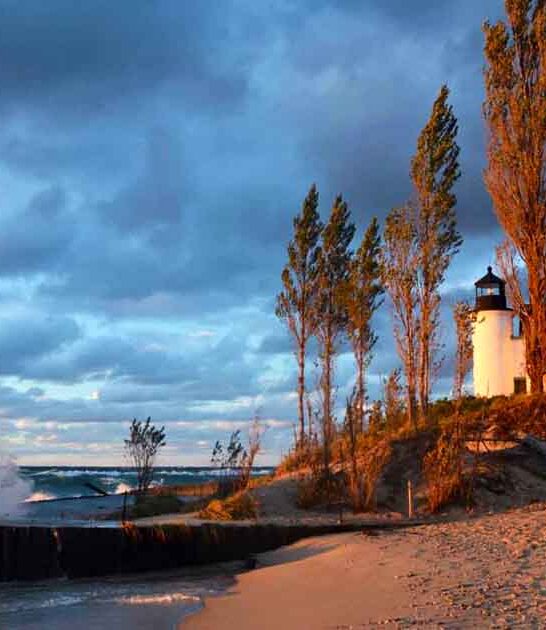 enchanting michigan painting lighthouses ftr
