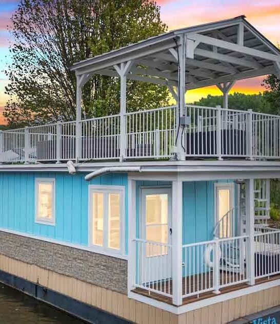 floating cabin michigan destination ftr