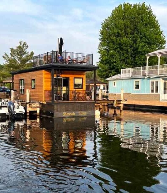 floating cabins michigan magical ftr