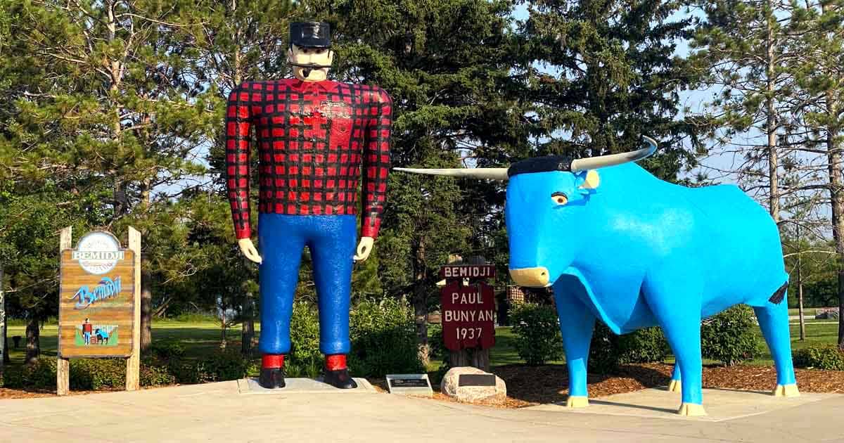 These Giant Folklore Statues On A Minnesota Lake Have Been Greeting ...