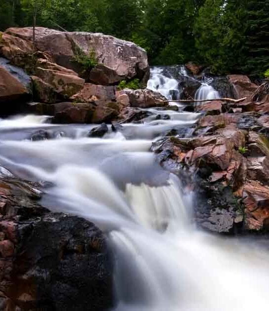 michigan gorgeous remote waterfall ftr