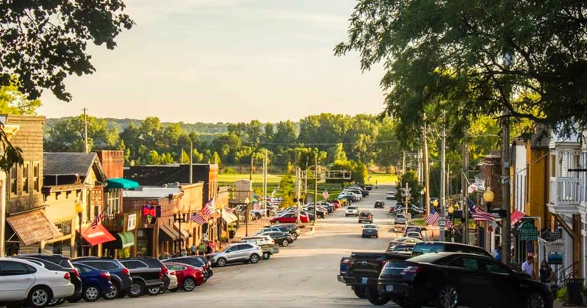 This Charming Missouri Town Is Carved Into A Limestone Shelf And It's ...