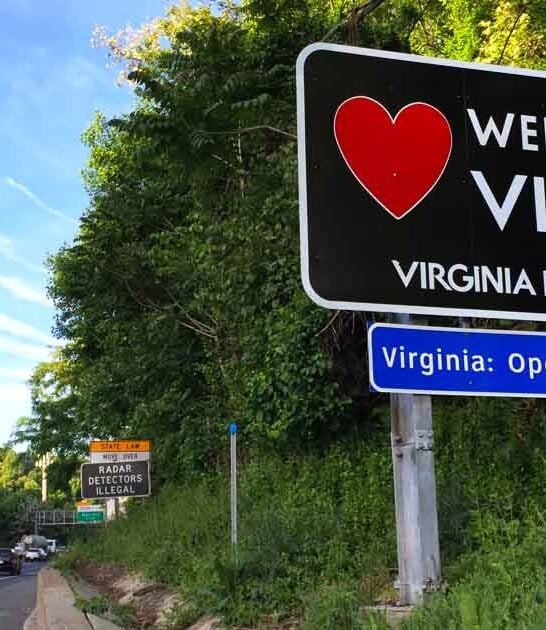 virginia beautiful road sign ftr