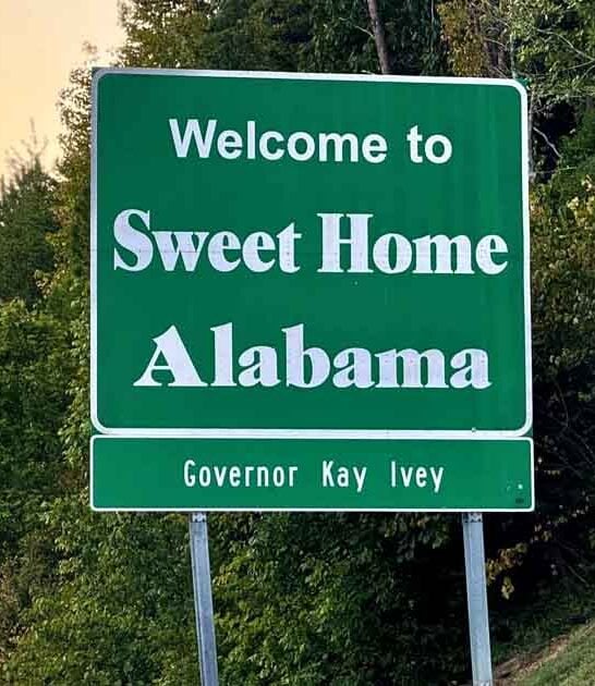 welcome alabama highway sign ftr