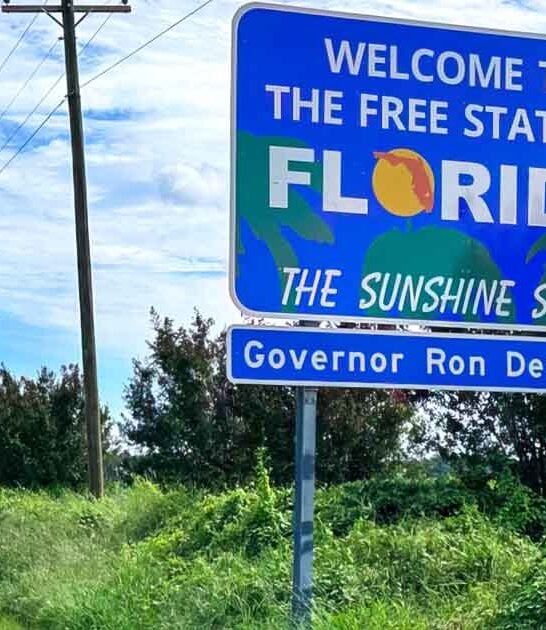 welcome florida sign highway ftr