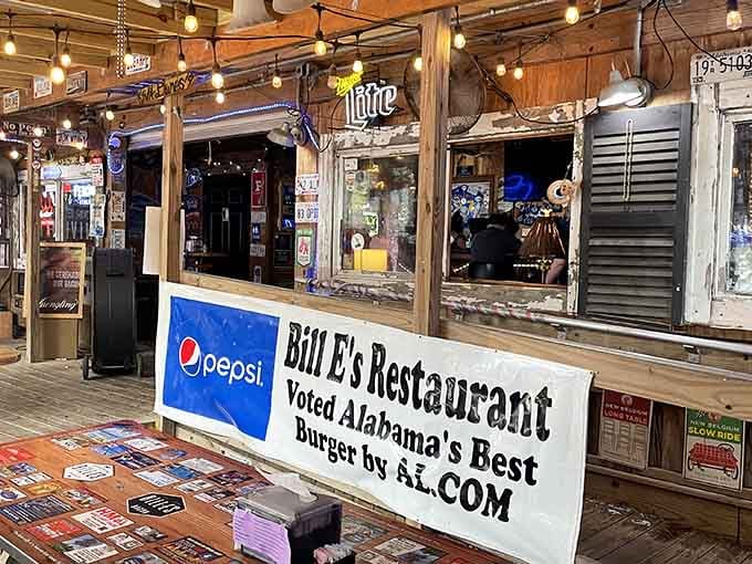 That proud banner isn't lying, this place earned its bragging rights one perfectly crafted burger at a time.