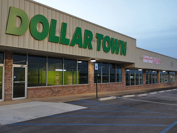 That bright green sign isn't just welcoming you to a store, it's inviting you to a budget paradise.