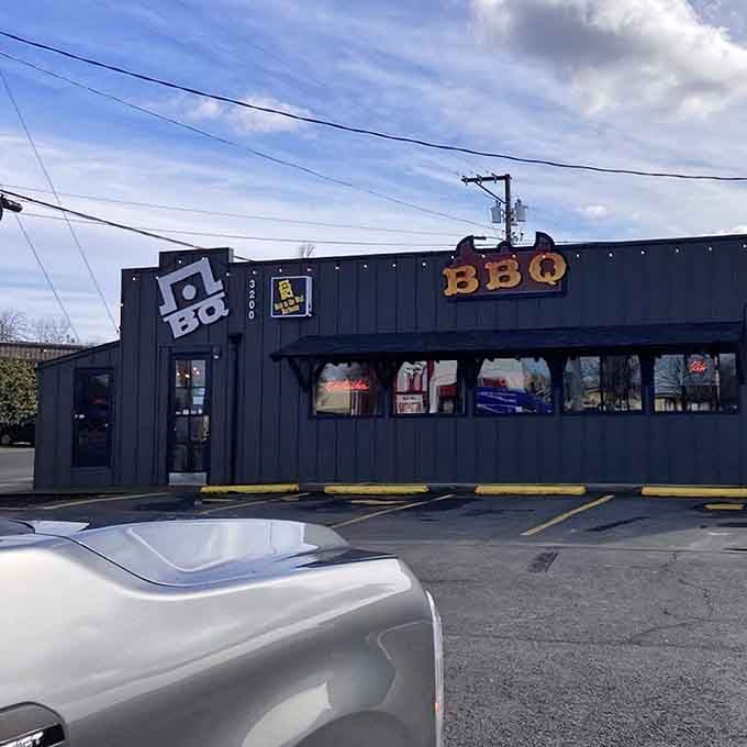 That industrial exterior means serious business is happening inside, and by business, we mean brisket that'll change your life.