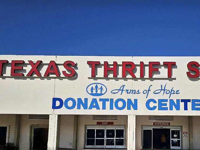 The red letters practically shout "treasures inside," and they're not lying about what awaits you.