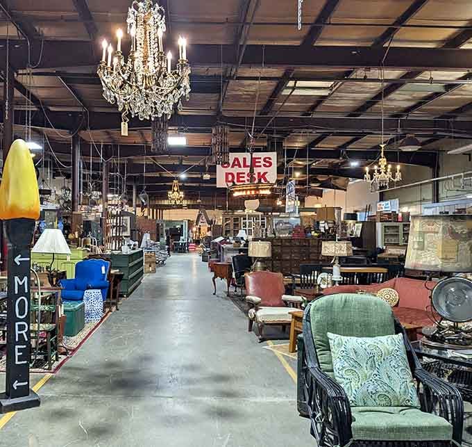 The industrial exterior hides a treasure trove that'll make your inner Indiana Jones very, very happy inside.