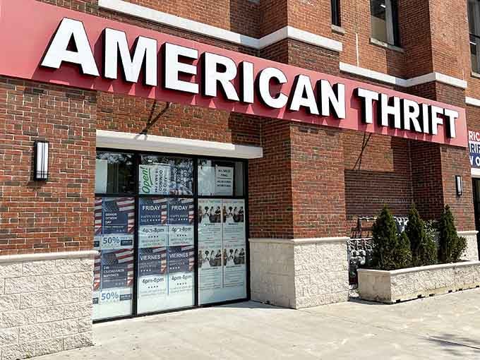 That bold red sign isn't just calling you, it's practically singing a siren song to bargain hunters everywhere.