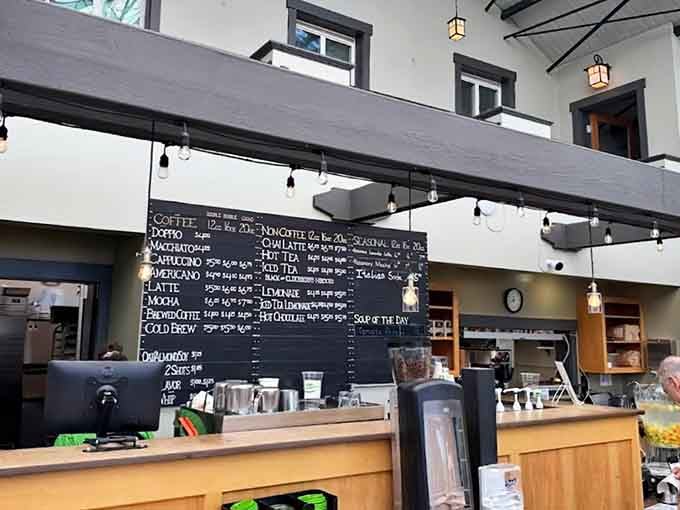 Behind that chalkboard menu lies a world of house-made goodness that'll make you forget you're technically shopping for plants.