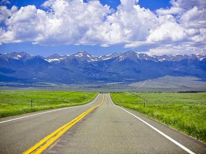 That straight shot to the mountains isn't a screensaver, it's your actual Tuesday afternoon drive through paradise.