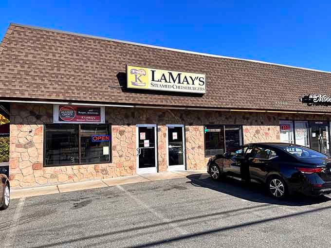 Sometimes the best culinary adventures start in a strip mall parking lot under a perfectly blue sky.