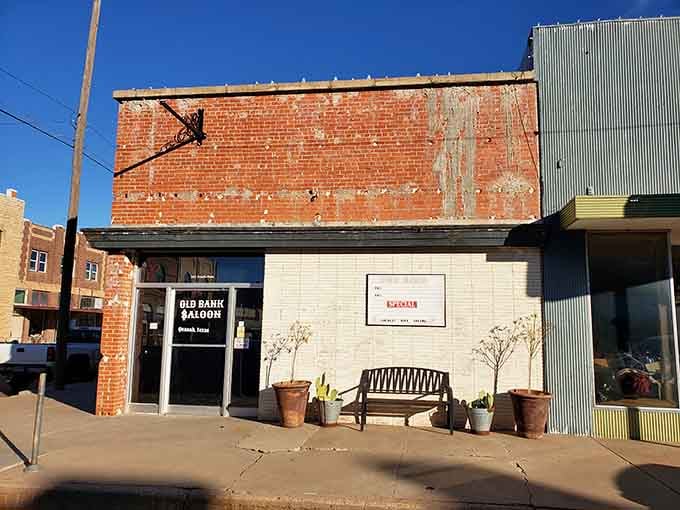 This unassuming storefront on Main Street hides culinary treasures behind its historic brick walls and welcoming bench outside.
