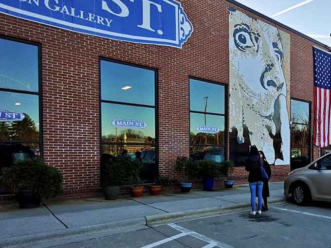 That striking mural outside isn't just decoration, it's a beacon calling treasure hunters from miles around Mooresville.