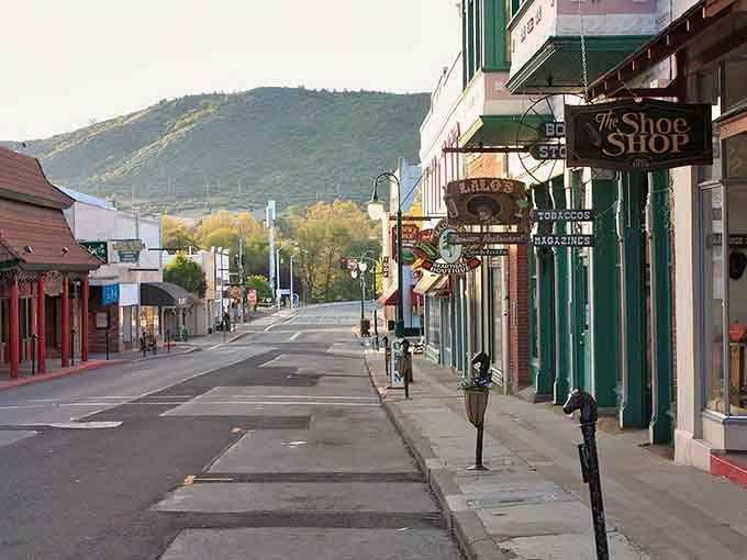 Main Street stretches out peacefully, where mountains frame storefronts and nobody's honking at you for going the speed limit.