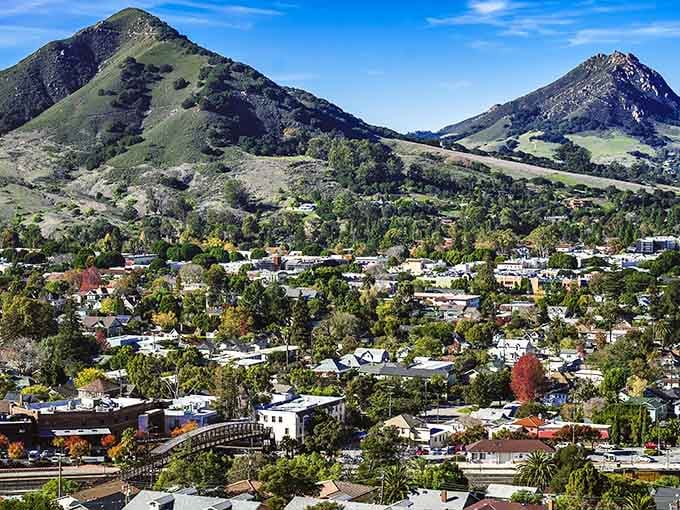 Those volcanic peaks have been watching over this valley longer than anyone's been worrying about their Wi-Fi signal.