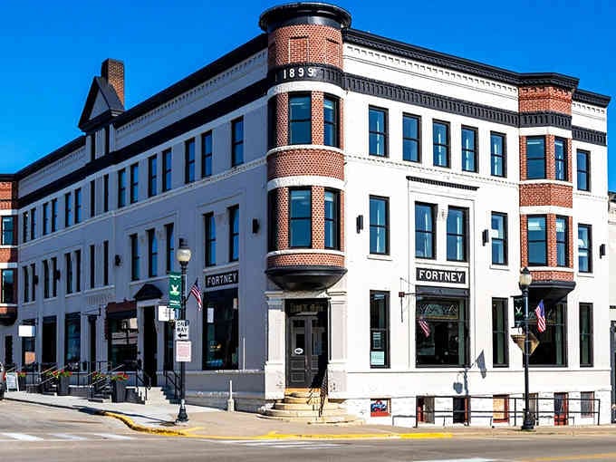 Main Street Viroqua looks like someone actually remembered what downtowns are supposed to look like before malls happened.
