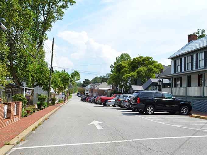 Tree-lined streets and brick sidewalks that make you forget you're still in the 21st century.