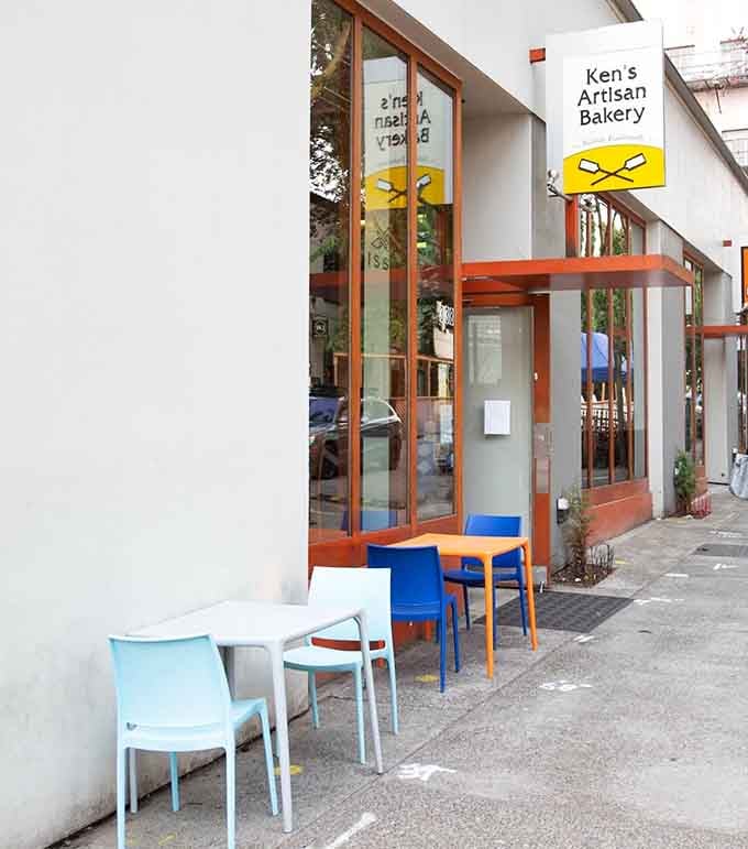 Those colorful chairs outside are perfect for contemplating your pastry choices and inevitable return visit tomorrow.