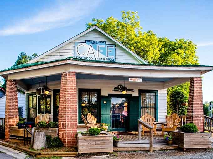 This unassuming building holds the secret to Georgia's most famous fried green tomatoes and Southern charm.