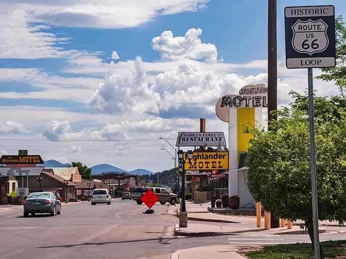 Historic Route 66 runs straight through town, complete with vintage motels that'll make your Instagram followers weep with envy.