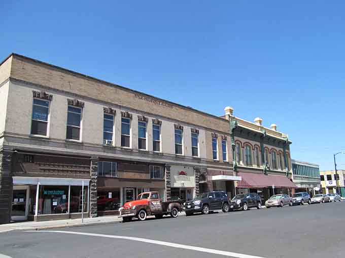 Historic storefronts line Main Street where architecture tells stories and parking spaces actually exist.