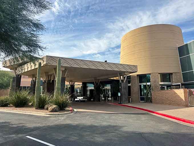 Casino Arizona's entrance welcomes you to culinary adventures that don't require Lady Luck, just an appetite.