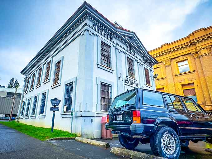 This stately building traded criminals for cinema lovers, and honestly, it's a much better gig for everyone involved.