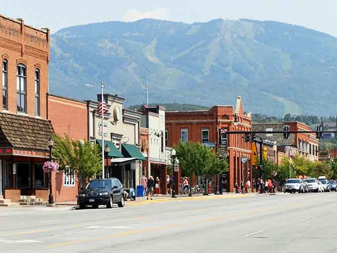 Main street dining with mountain views that make you forget you're eating better than most big cities.