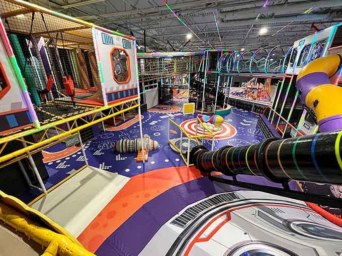 This isn't just a playground; it's a multi-level wonderland where gravity becomes optional and fun is mandatory.