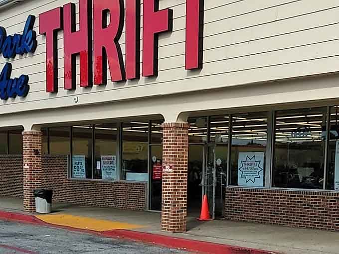 That bold red and blue signage isn't just for show; it's a beacon calling bargain hunters to their happy place.