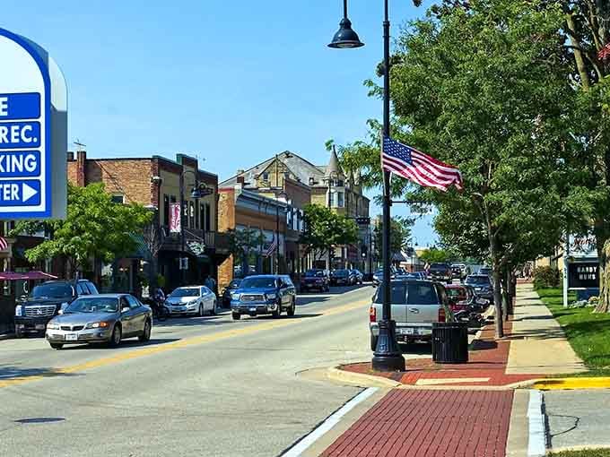 Main Street Mount Horeb looks like someone bottled small-town charm and poured it onto one perfect block.