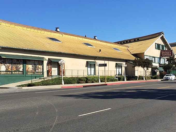 The exterior promises adventure, and that distinctive roofline hints at the treasures waiting inside for curious explorers.