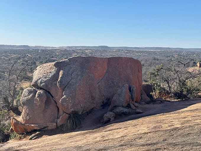 When Mother Nature decides to play Jenga with house-sized boulders, you get views that make your Instagram followers actually jealous.