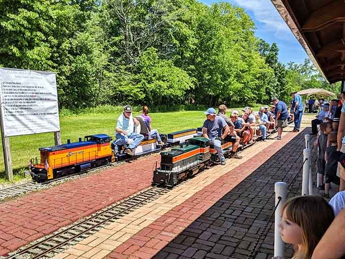 All aboard the most charming railway you never knew existed, where full-sized smiles meet pint-sized locomotives in perfect harmony.