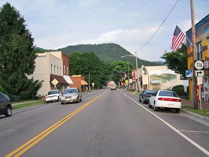Main Street Damascus looks like someone hit pause on 1955, and honestly, nobody's complaining about it.