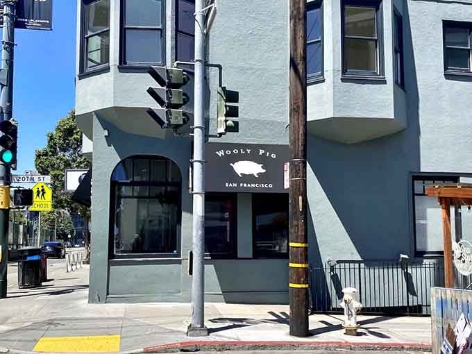 That black awning with the pig silhouette is your beacon to soup salvation in San Francisco.