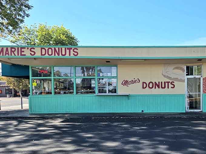 That turquoise exterior isn't just eye-catching&mdash;it's been a beacon for donut lovers navigating Sacramento's streets for decades.