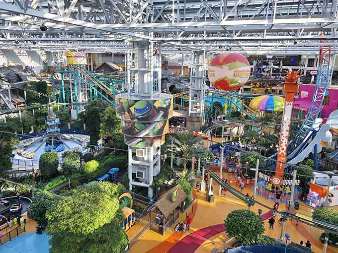 Seven acres of pure defiance against Minnesota winters, all tucked inside where frostbite fears to tread.