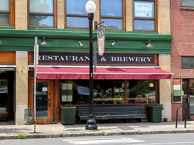 That green and red awning beckons like a lighthouse guiding hungry souls to Western Massachusetts comfort and craft beer.