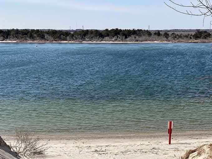 Those turquoise waters look like someone Photoshopped the Caribbean into New Jersey, but this is gloriously real.