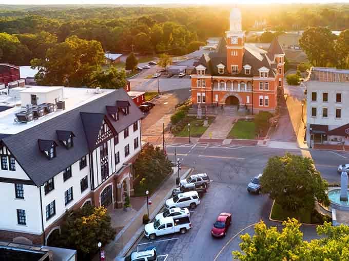 Downtown Elberton looks like it stepped straight out of a postcard where charm actually pays the rent.