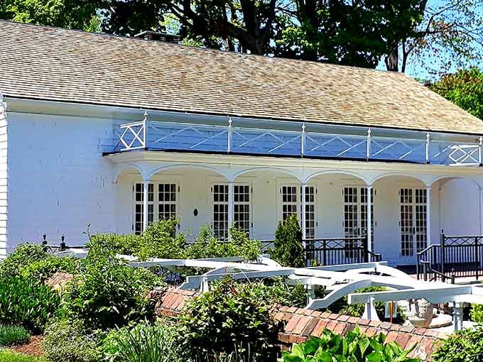 Those elegant French doors and manicured gardens prove that colonial America had better taste than we give them credit for.