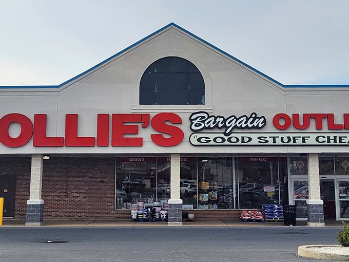 That cheerful storefront promises "Good Stuff Cheap," and honestly, they're not kidding around about either part.